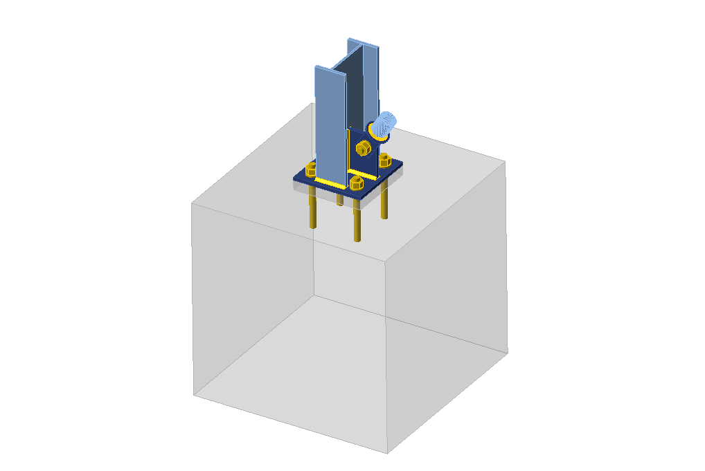 SAP2000 BIM link for the structural design of a steel connection (AISC ...