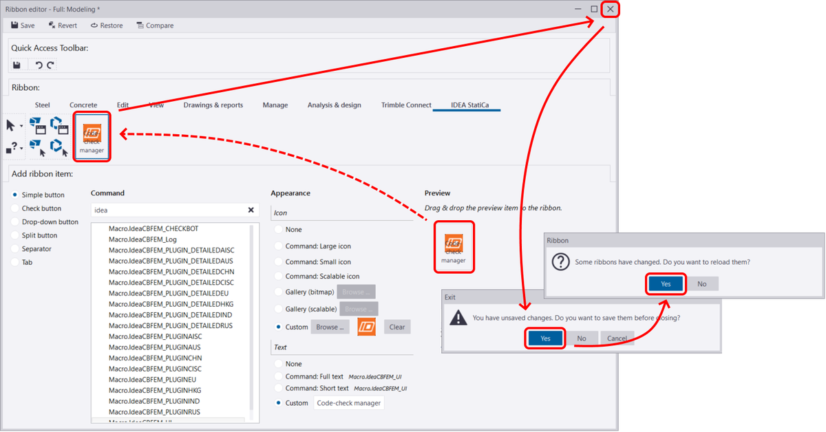 Checkbot in Tekla Structures ribbon missing | IDEA StatiCa