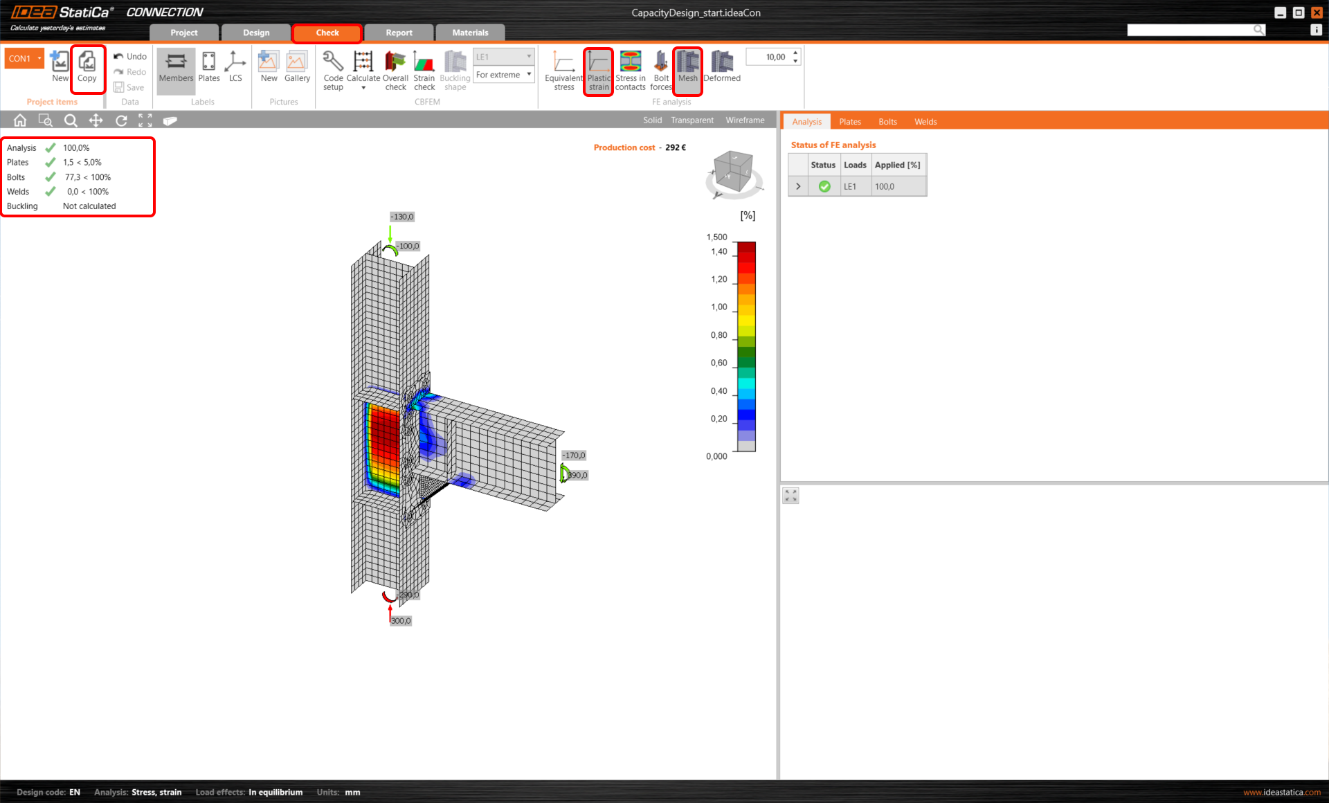Steel connection capacity design (EN) | IDEA StatiCa