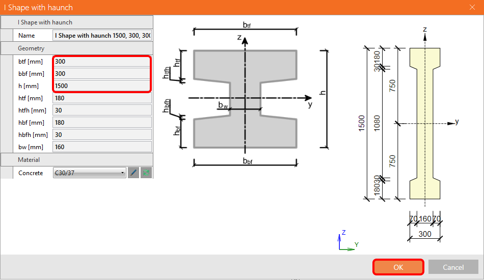 Structural design of a concrete beam with an opening (EN) | IDEA StatiCa
