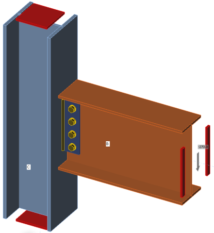 Web side plate connection | IDEA StatiCa