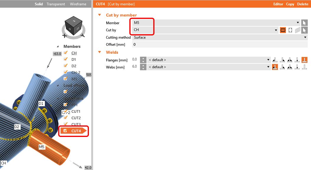 Connection design of a tubular 3D frame (EN) | IDEA StatiCa