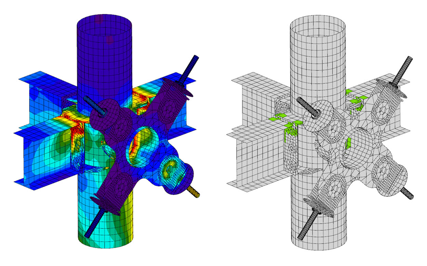 Facade connections at Midland Metropolitan hospital | IDEA StatiCa