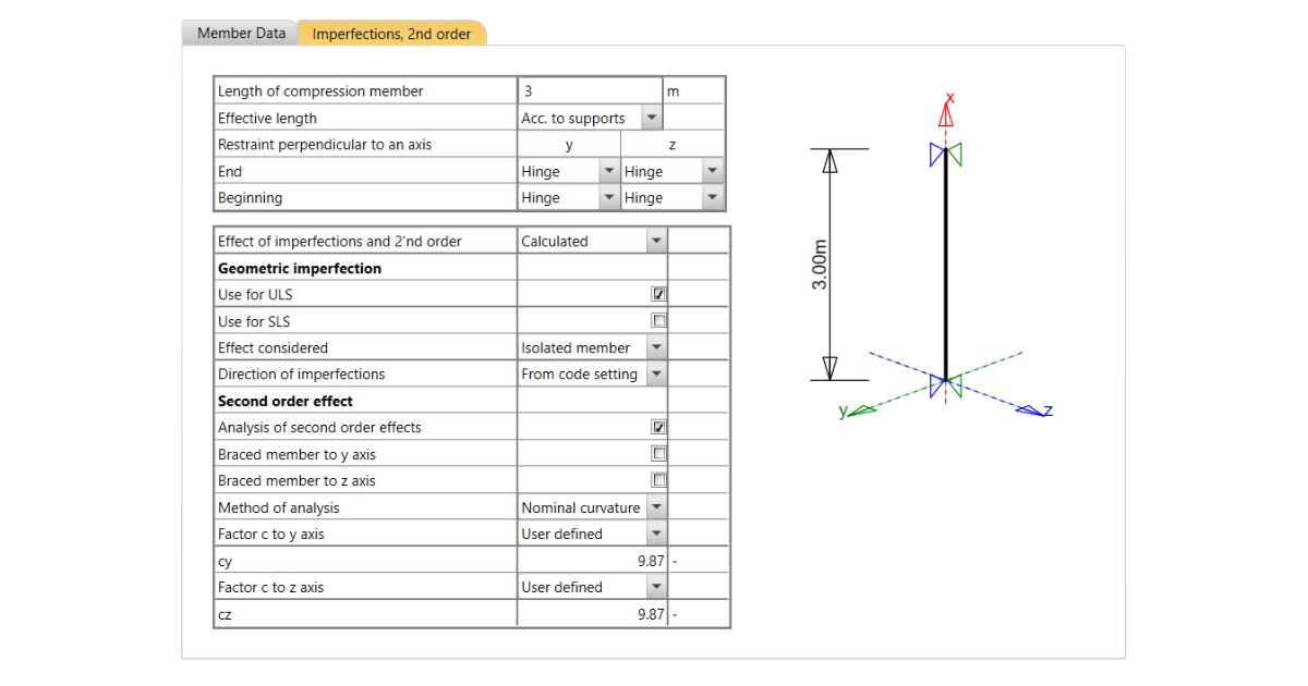 Design member for the reinforced concrete in the RCS application | IDEA ...