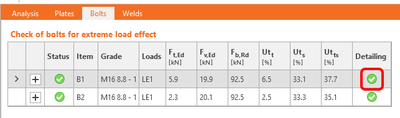 Detailing improvements for bolts and welds in Eurocode | IDEA StatiCa