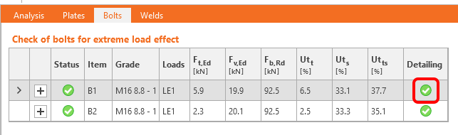 Detailing improvements for bolts and welds in Eurocode | IDEA StatiCa