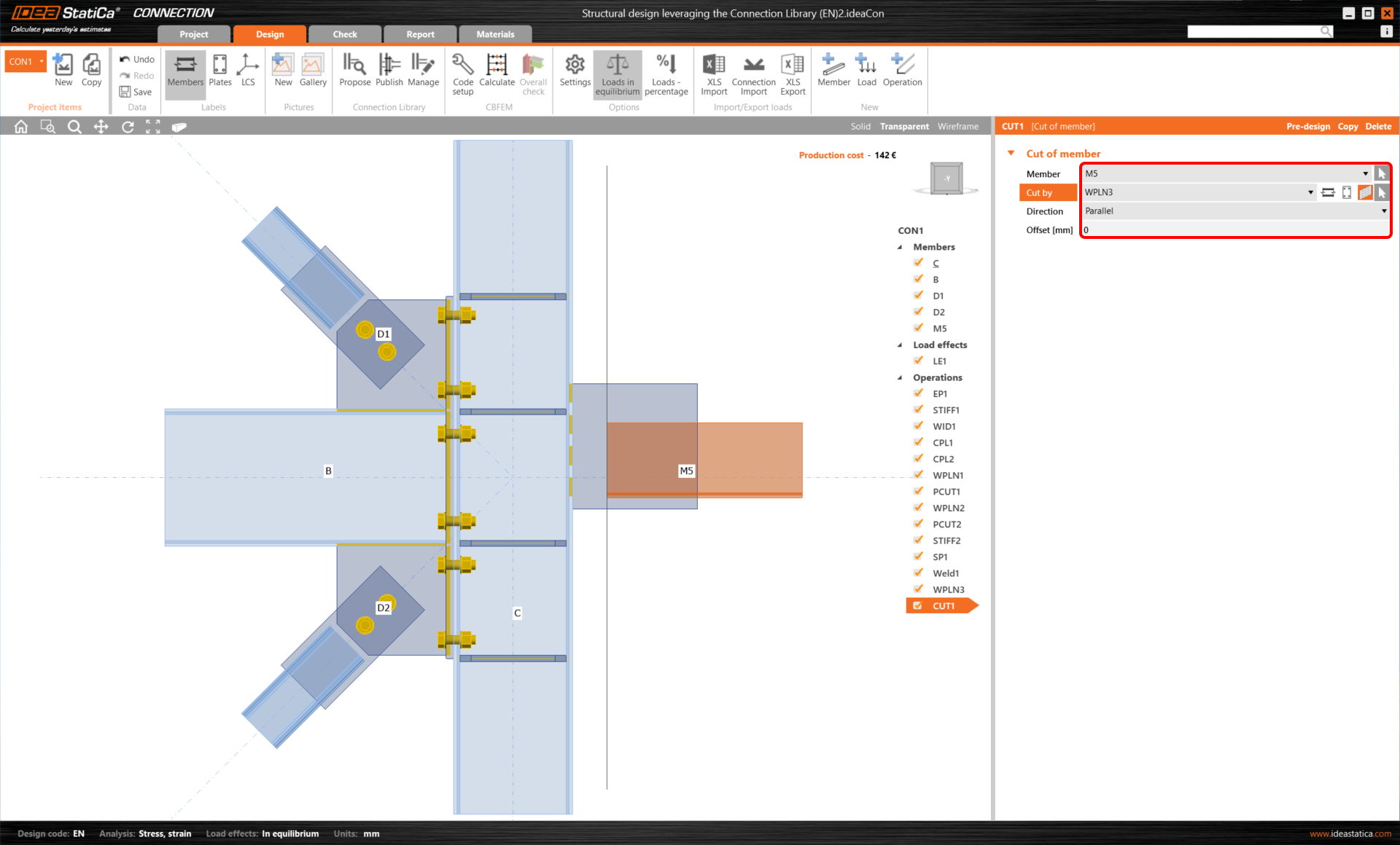 Structural design leveraging the Connection Library (EN) | IDEA StatiCa