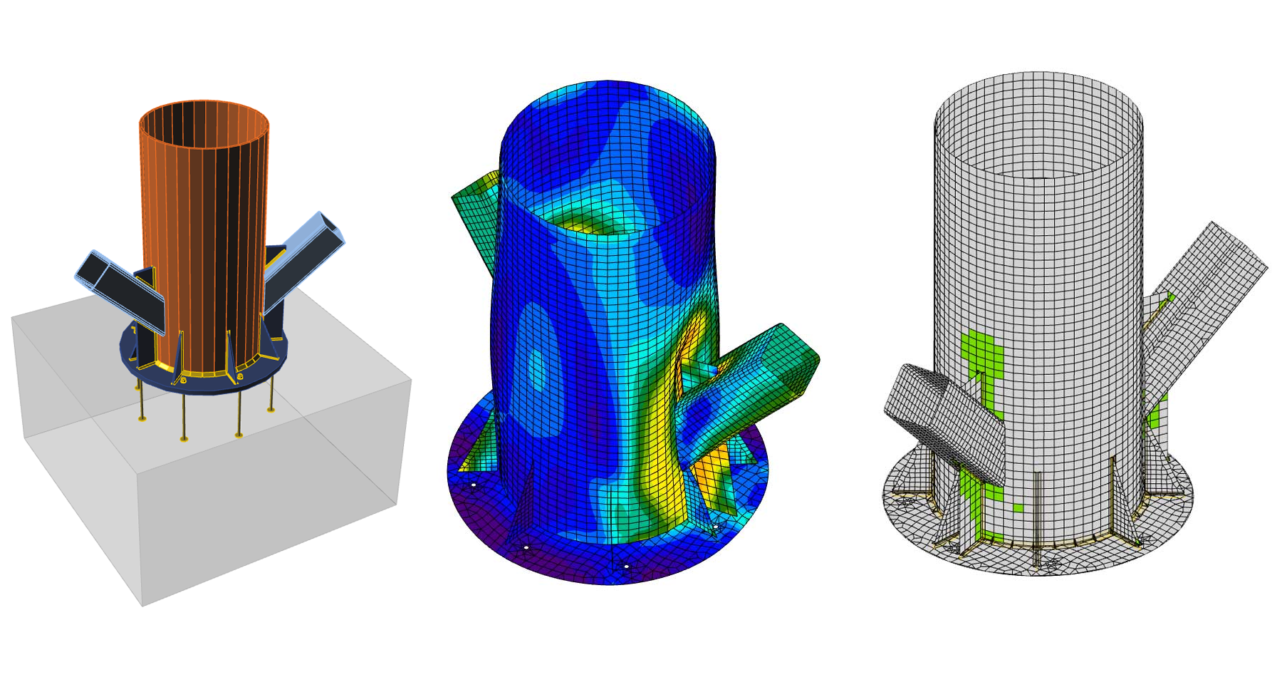Anchorage design of steel spherical storage tanks | IDEA StatiCa