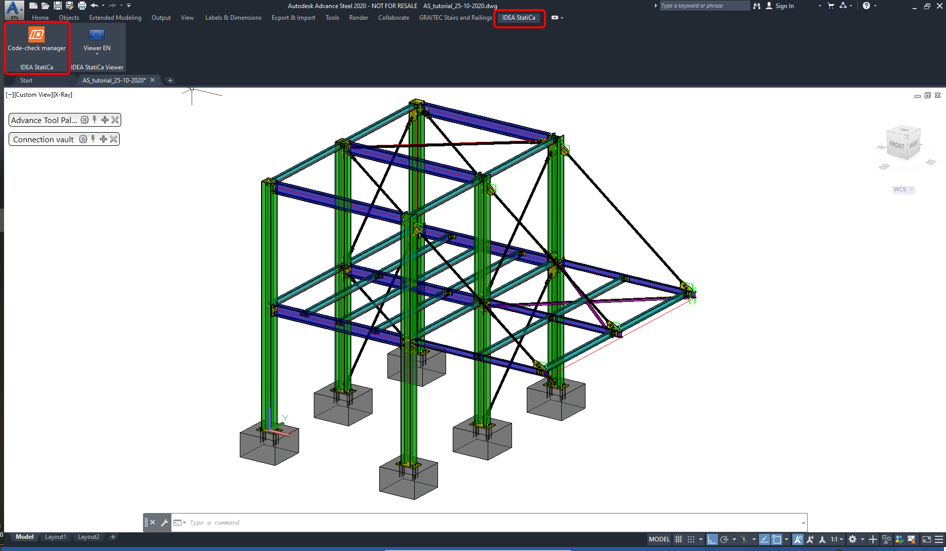 Advance Steel BIM link | IDEA StatiCa