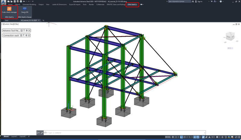 Advance Steel BIM link | IDEA StatiCa