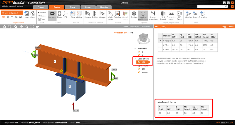Continuous beam over column connection design (EN) | IDEA StatiCa