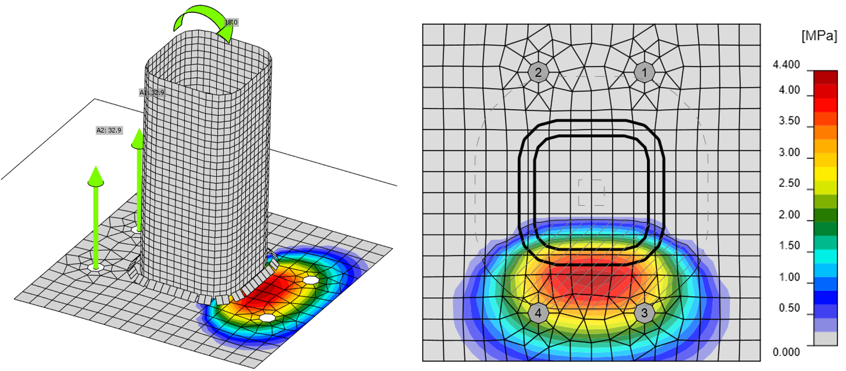 Column base – Hollow section column (EN) | IDEA StatiCa