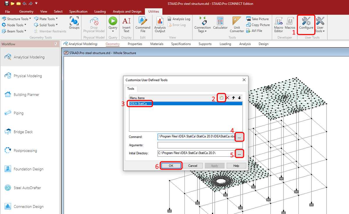 BIM link tutorial for STAAD.Pro integration | IDEA StatiCa