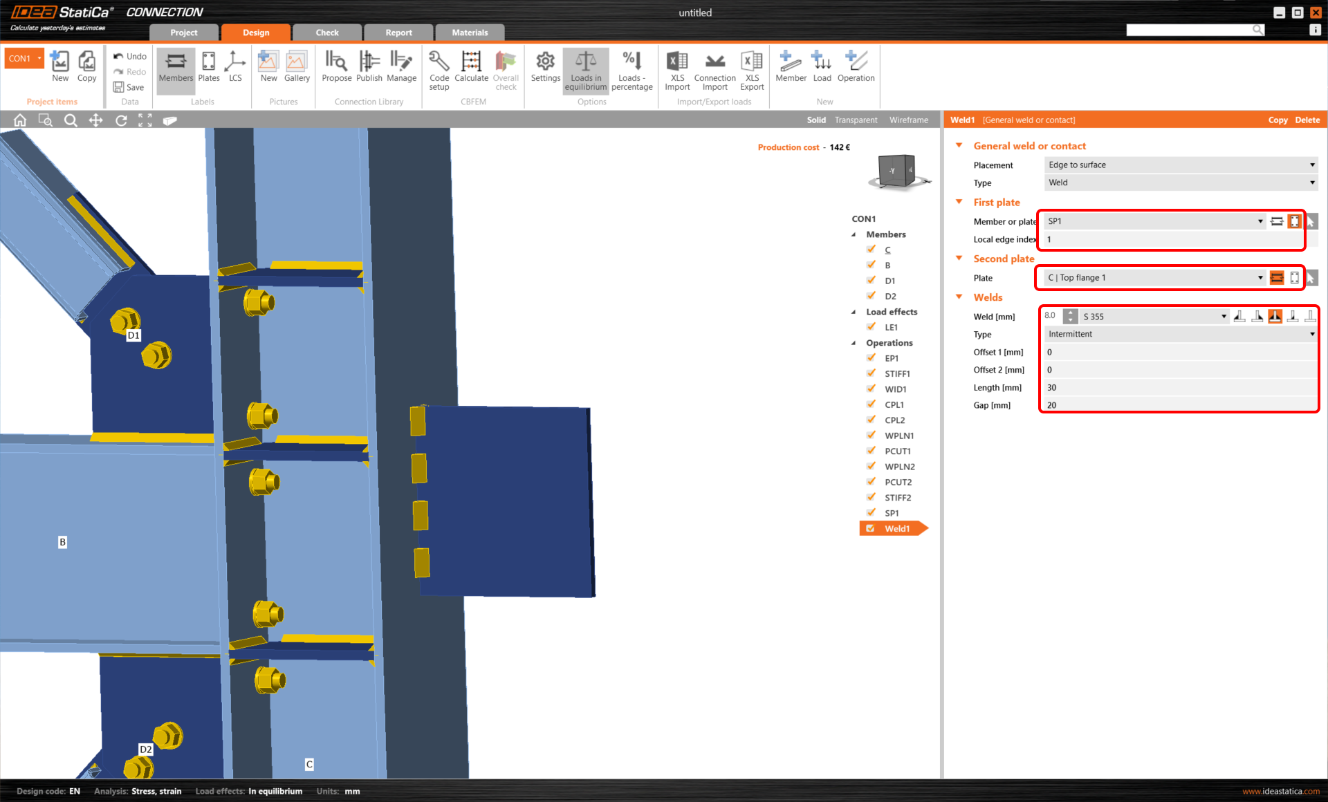 Structural design leveraging the Connection Library (EN) | IDEA StatiCa