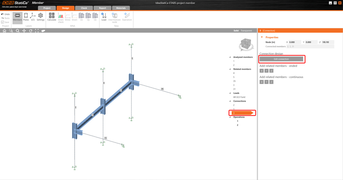 ETABS BIM link for steel member buckling analysis (AISC) | IDEA StatiCa