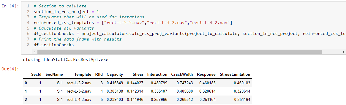 RCS API - Sensitivity study of reinforcements | IDEA StatiCa