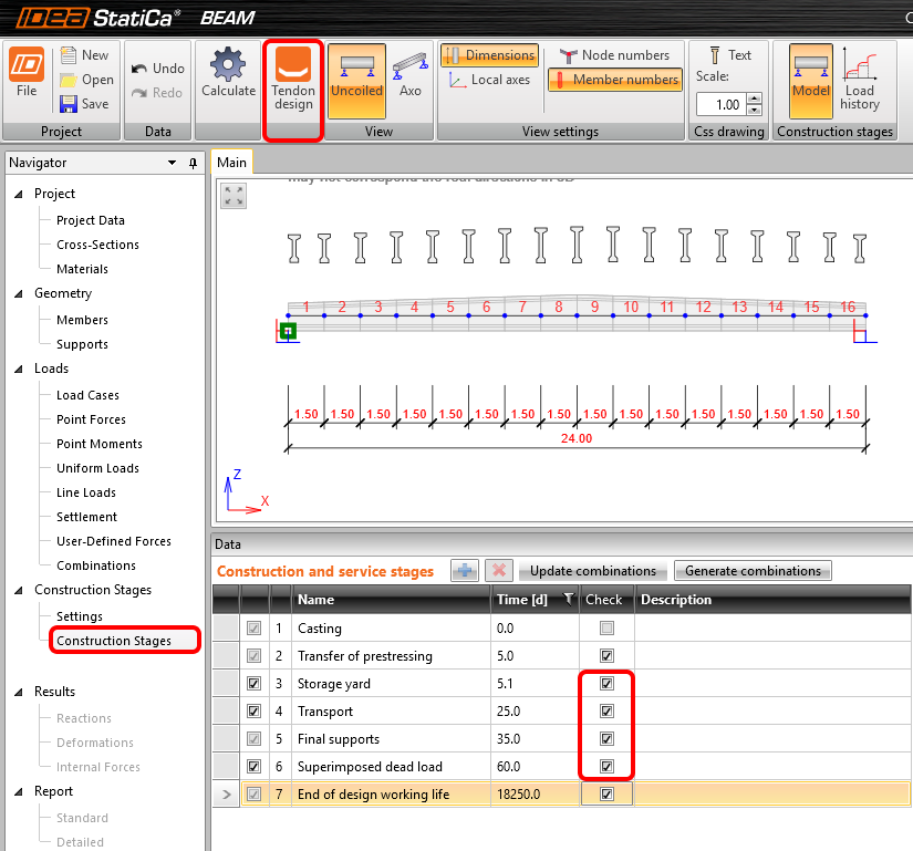 Axis VM propojení pro návrh nosníku | IDEA StatiCa