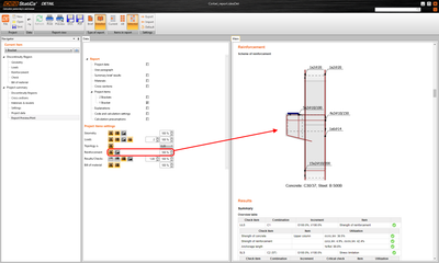 Report in Detail application | IDEA StatiCa