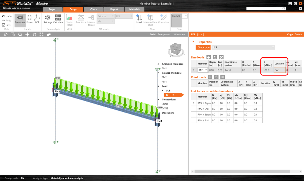 Structural design of steel beam (EN) | IDEA StatiCa