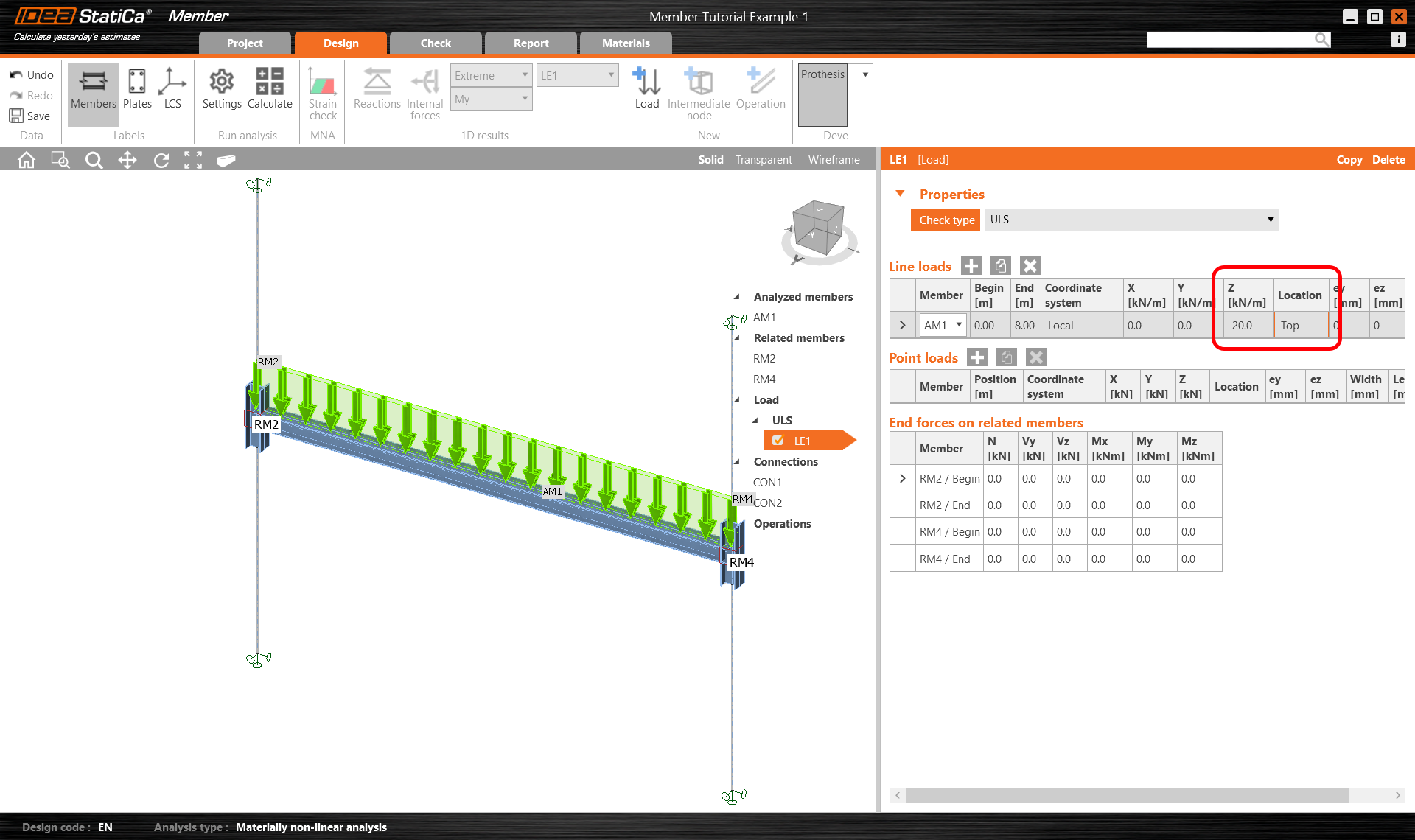 Structural design of steel beam (EN) | IDEA StatiCa