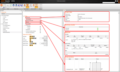Report in Detail application | IDEA StatiCa
