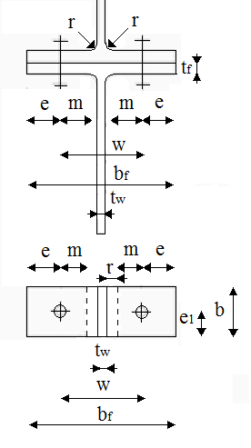 Bolted connection - T-stub in tension | IDEA StatiCa