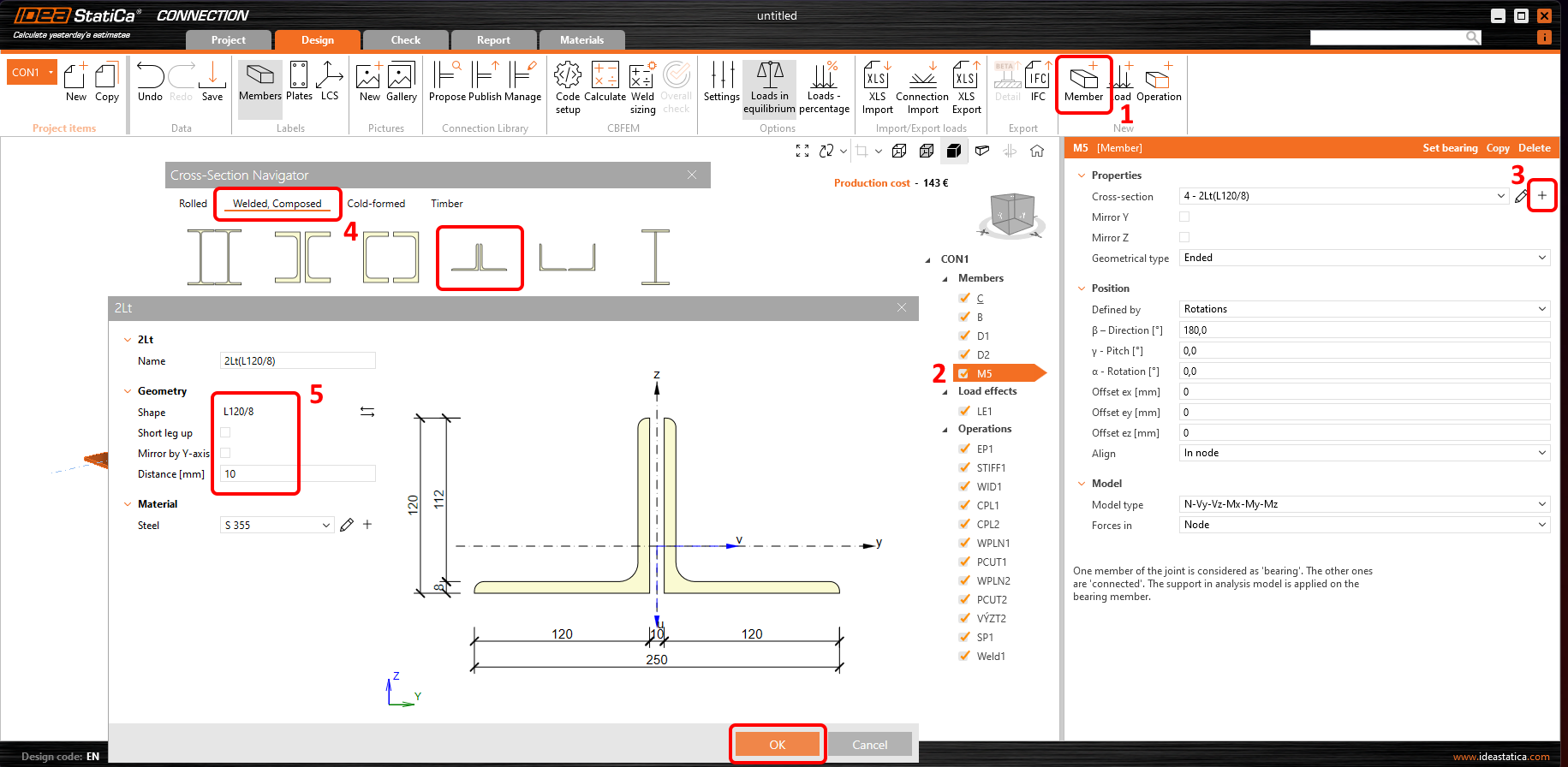 Structural design leveraging the Connection Library (EN) | IDEA StatiCa