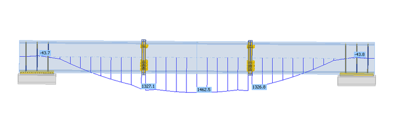 Sliding option for concrete foundation block | IDEA StatiCa