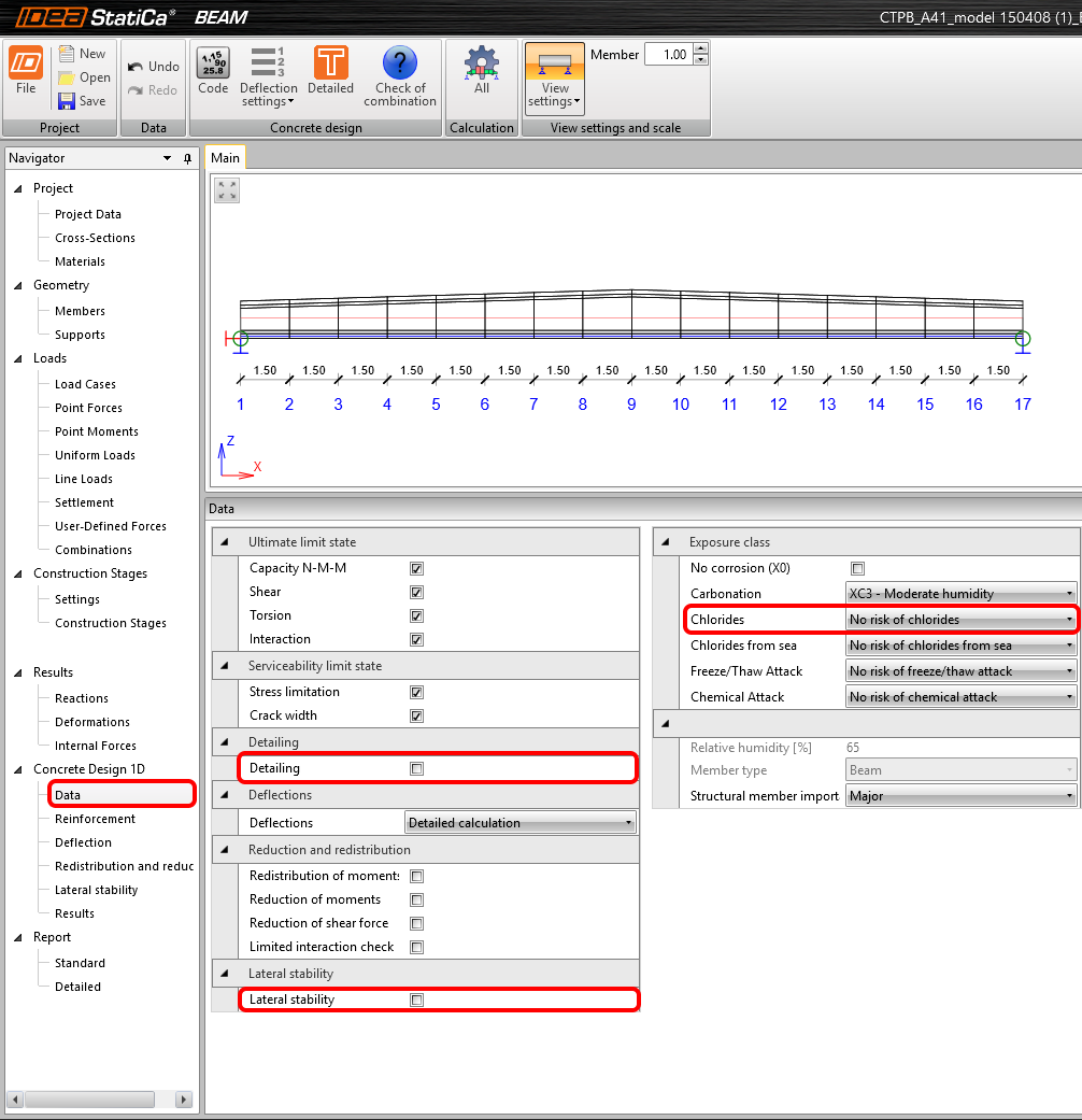 Axis VM propojení pro návrh nosníku | IDEA StatiCa
