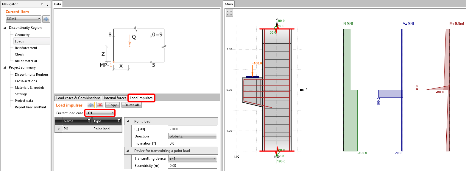 Modeling concrete corbel from DXF | IDEA StatiCa