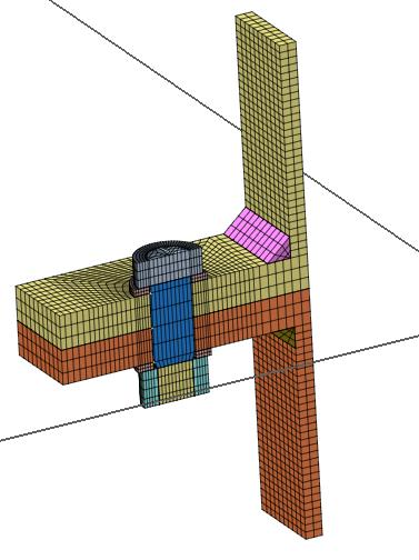 Bolted connection - T-stub in tension | IDEA StatiCa