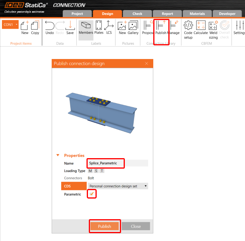 Parametric design in IDEA StatiCa Connection - Basics (01) | IDEA StatiCa