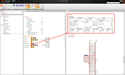 Report in Detail application | IDEA StatiCa