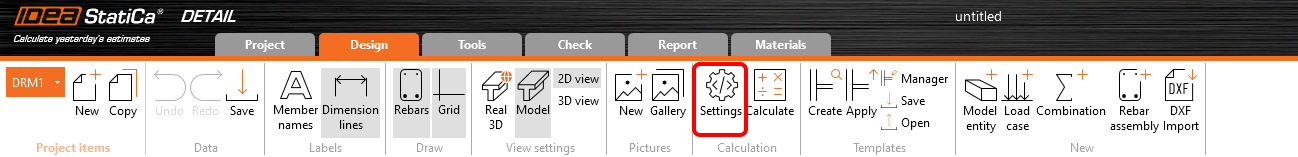 Code and calculation settings in Detail application | IDEA StatiCa