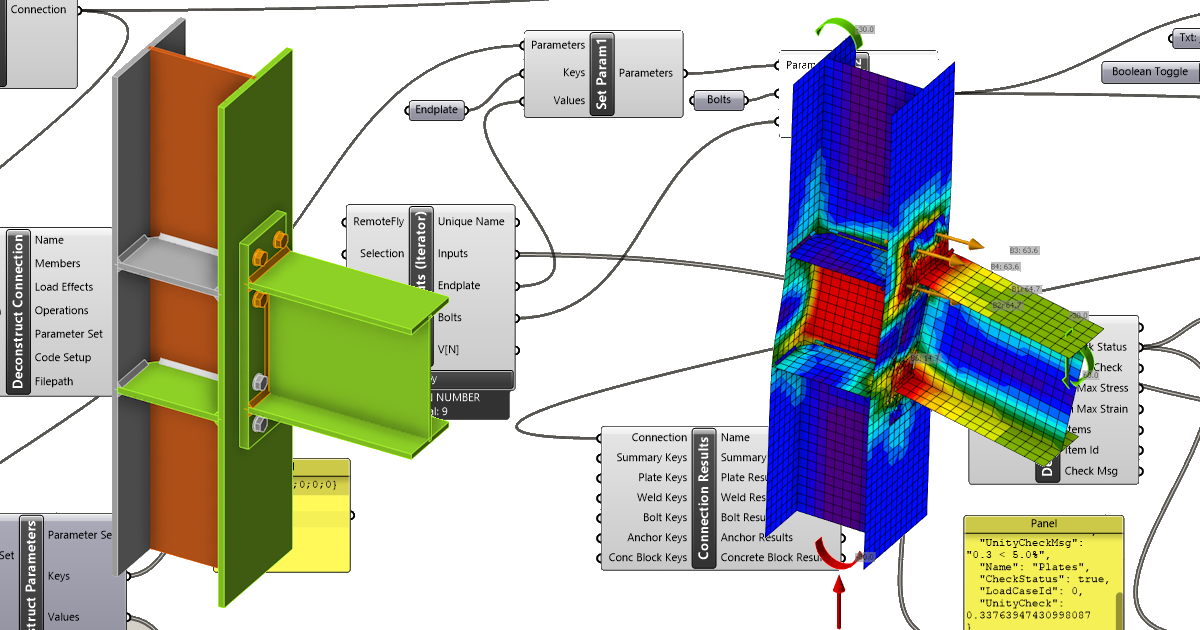 Grasshopper API link - how to import and calculate parametric connection model | IDEA StatiCa