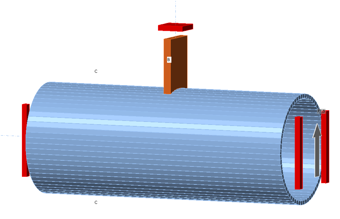 Plate to circular hollow section | IDEA StatiCa