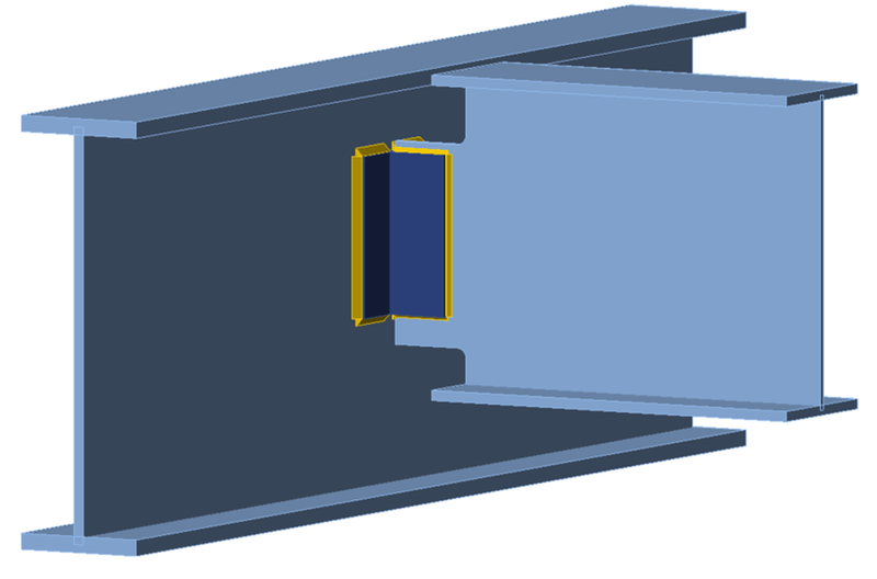 Shear connections with coped beams (AISC) | IDEA StatiCa