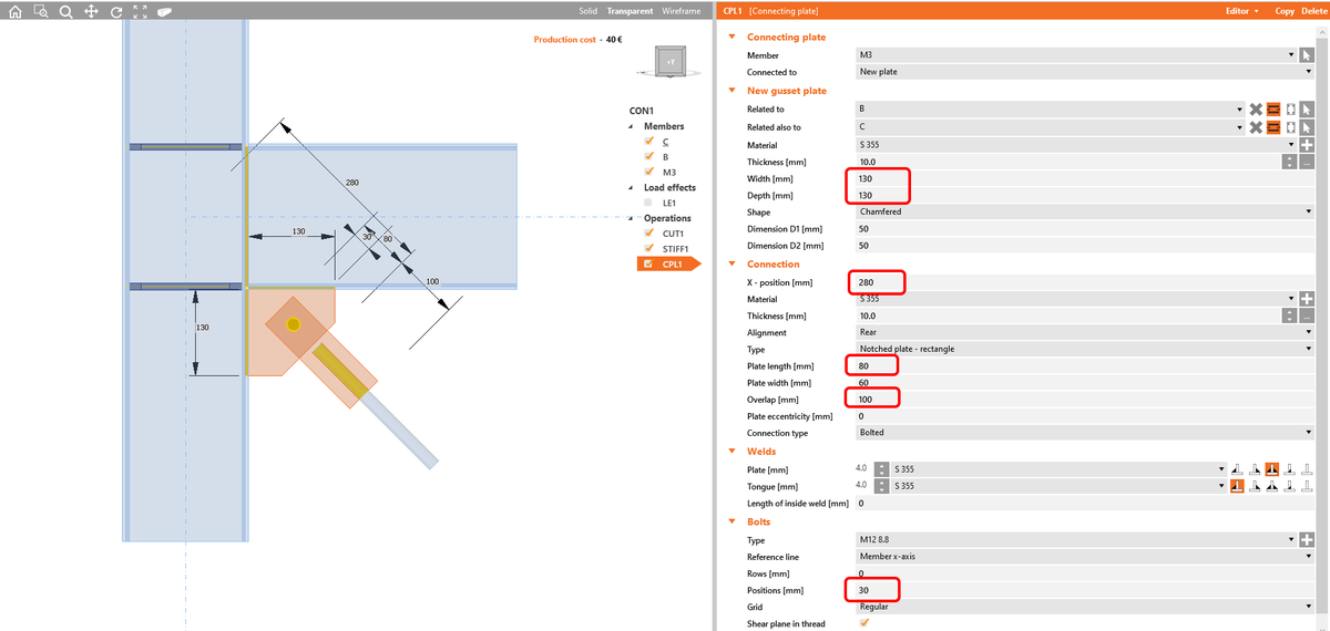 Knowledge Base: How to use a rod member | IDEA StatiCa