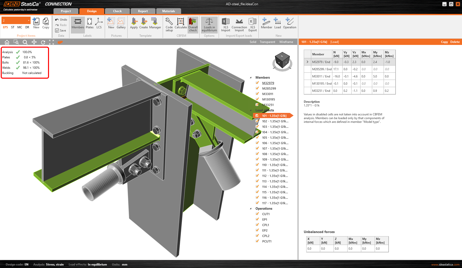 Advance Design BIM link for the structural design of a steel connection ...