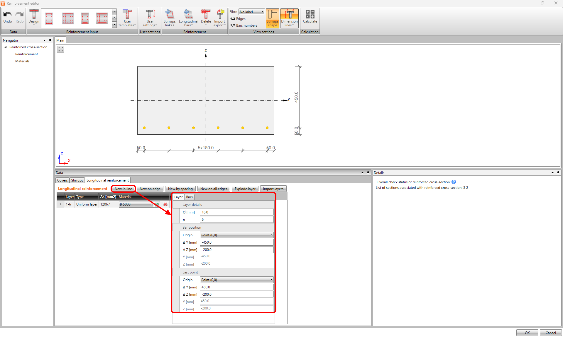 Reinforcement in RCS application | IDEA StatiCa
