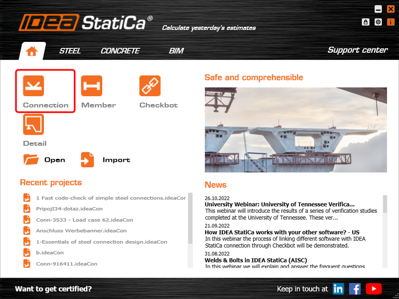 Continuous beam over column connection design (EN) | IDEA StatiCa