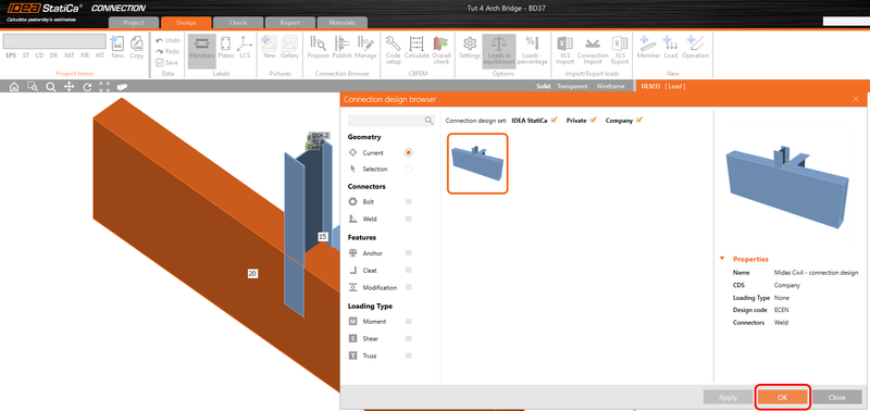 Exporting of steel connections from Midas Civil to IDEA StatiCa | IDEA ...