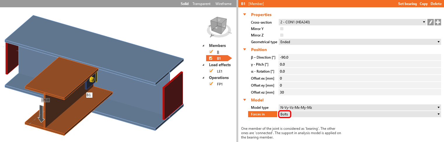 How to define correct load position (Forces in) | IDEA StatiCa