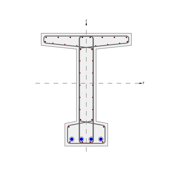 Prestressed concrete I-section | IDEA StatiCa