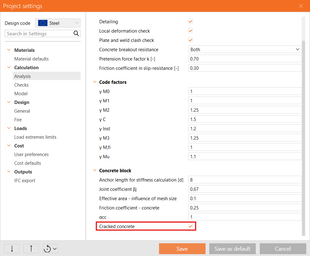 General anchoring shapes and options | IDEA StatiCa