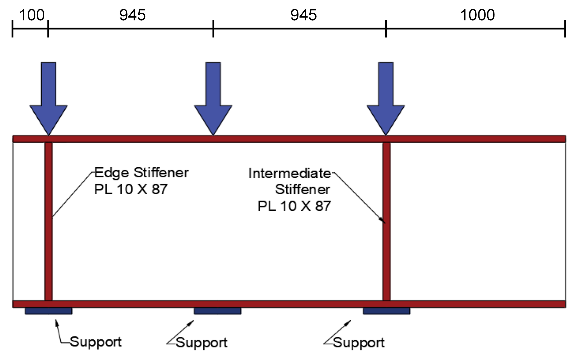 Bearing stiffeners (AISC) | IDEA StatiCa