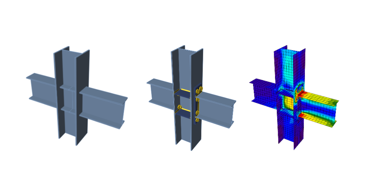 Stiffness analysis of a steel connection (AISC) | IDEA StatiCa