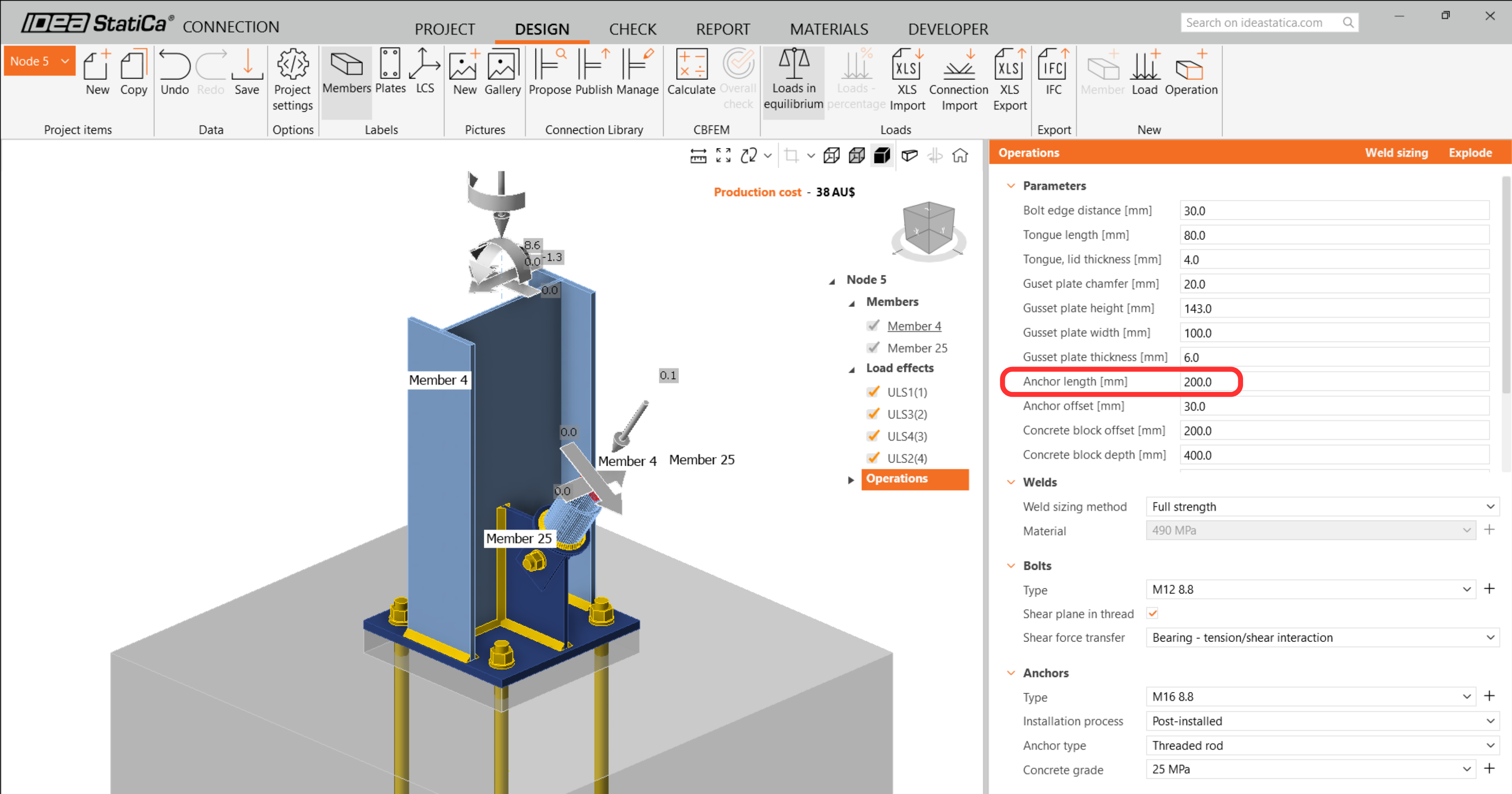Space Gass BIM link for the structural design of a steel connection (EN ...