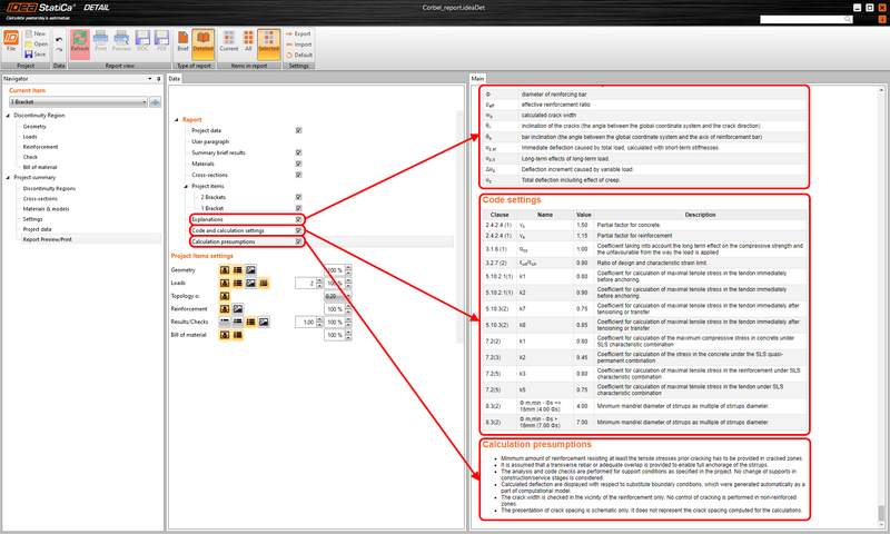 Report in Detail application | IDEA StatiCa