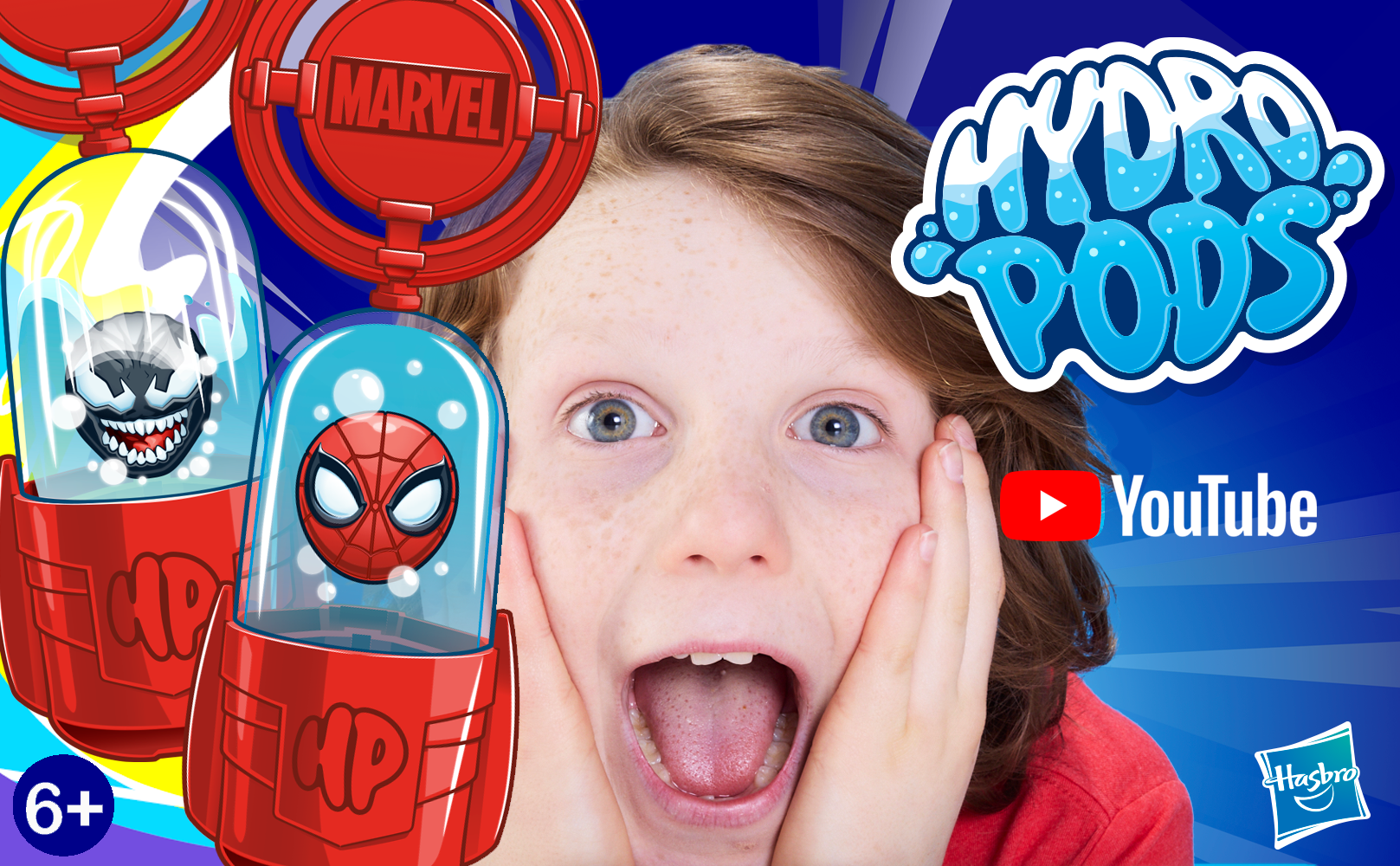 Hydro Pods Marvel Clash & Splash Duel Battle Toy, Water Activated ...